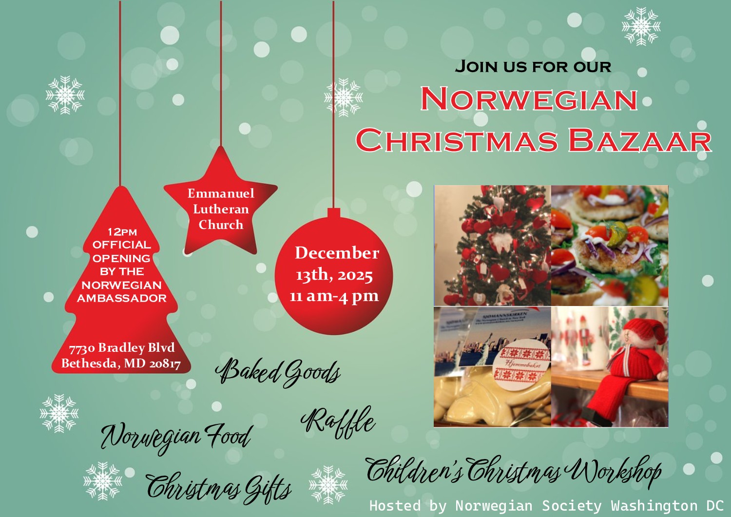 NORWEGIAN CHRISTMAS BAZAAR – Norwegian Society Washington DC